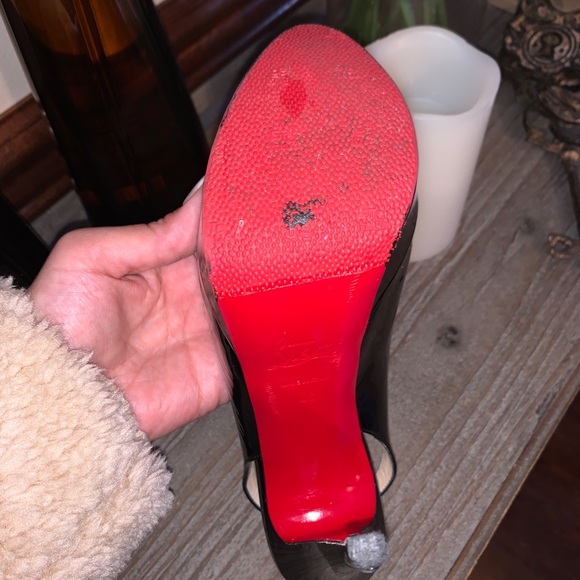 Christian Louboutin | Shoes | Christian Louboutin Red Bottom Lady Peep ...